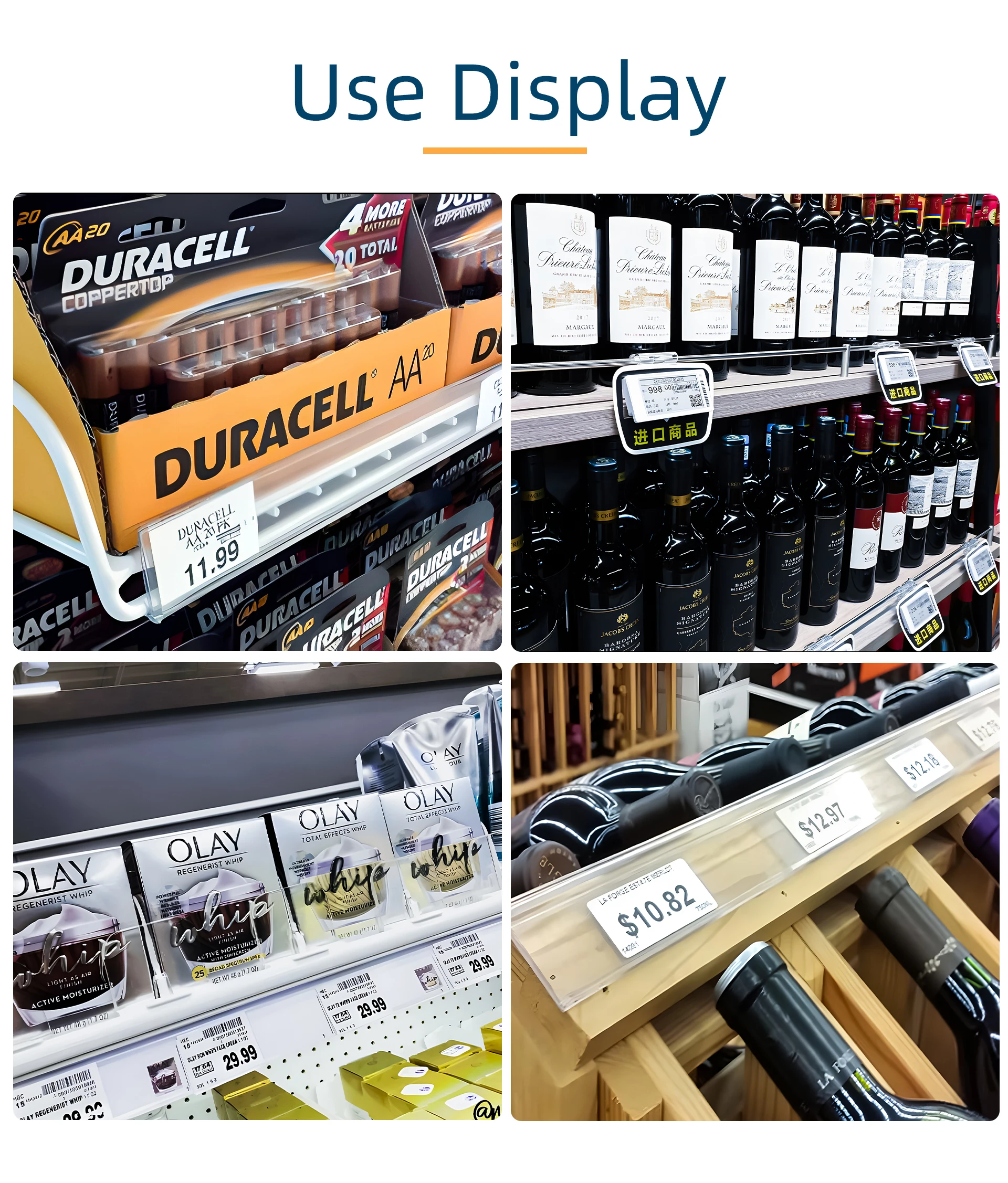 Supermarket Advertising PVC Shelf Display Shelf Dangler Wobbler Shelf ...