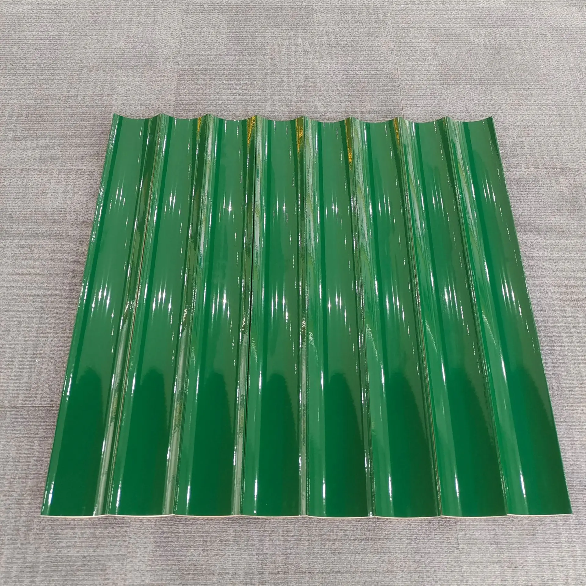 0.8 Meter Long Dark Green Bar Front Tile 32 Inches Handmade Concave ...