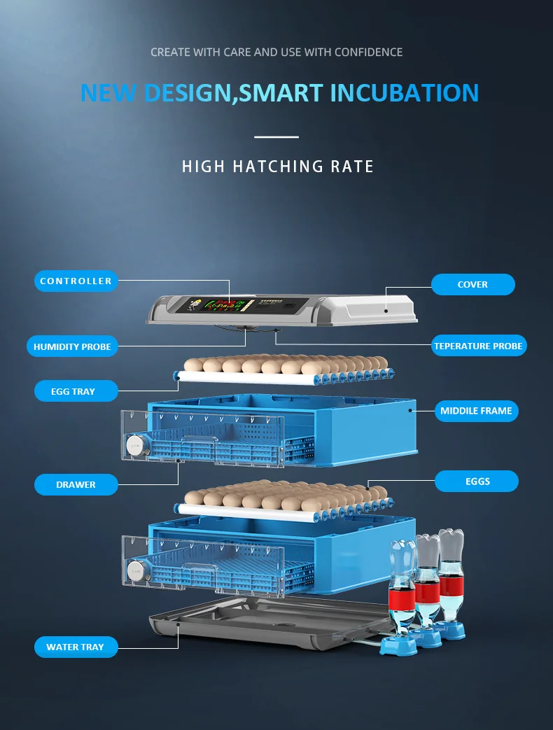 100 Egg Incubator - Efficient Hatching Machine Poultry Setter