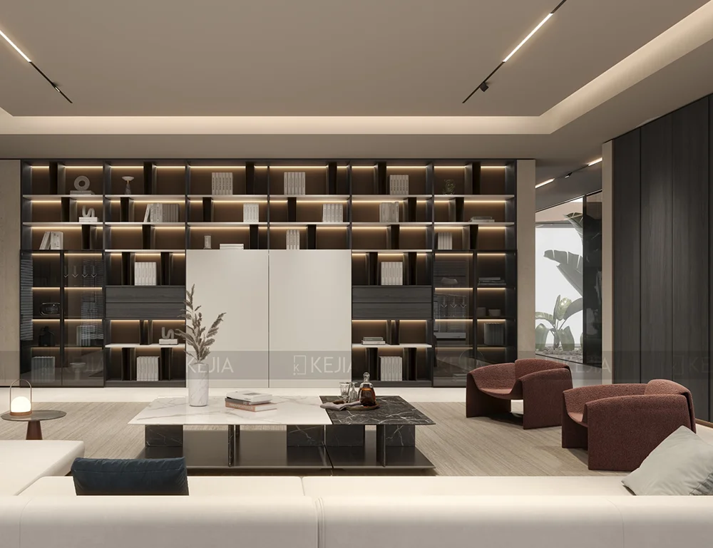 Custom Modern Book Shelf Design - Perfect for Home Office