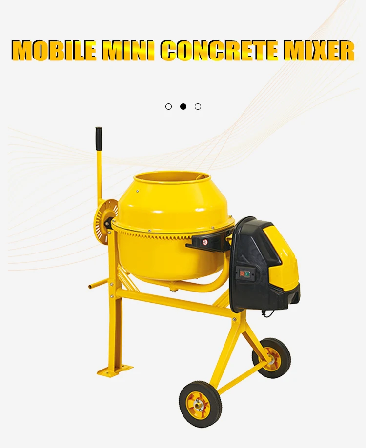Mobile Wheels Concrete Mixer Electric Motor For Sales With Ce - Buy ...