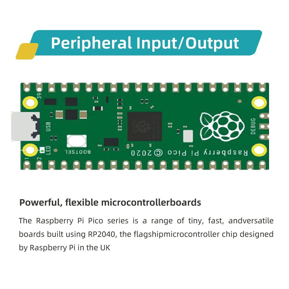 Acebott Raspberry Pi Pico Basic Starter Kit Based On Raspberry Pi Rp2040 Microcontroller Chip ...