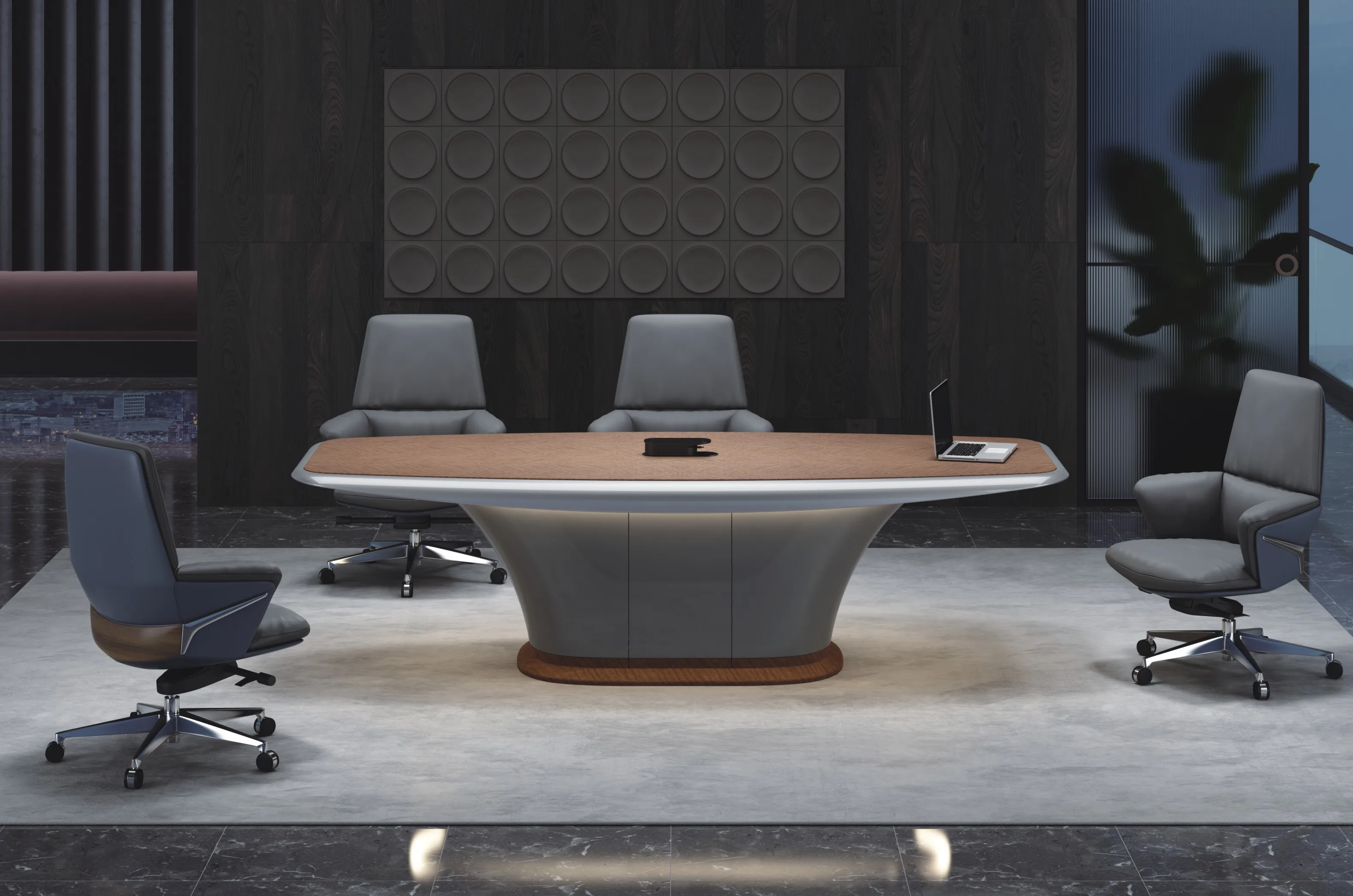 Modern High-end Meeting Room Aircraft Inspired Design on Both Sides of ...