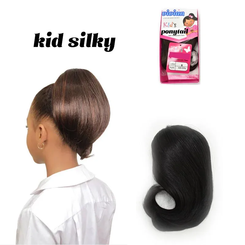 High Quality Curly Short Ponytails for Kids - Easy Apply