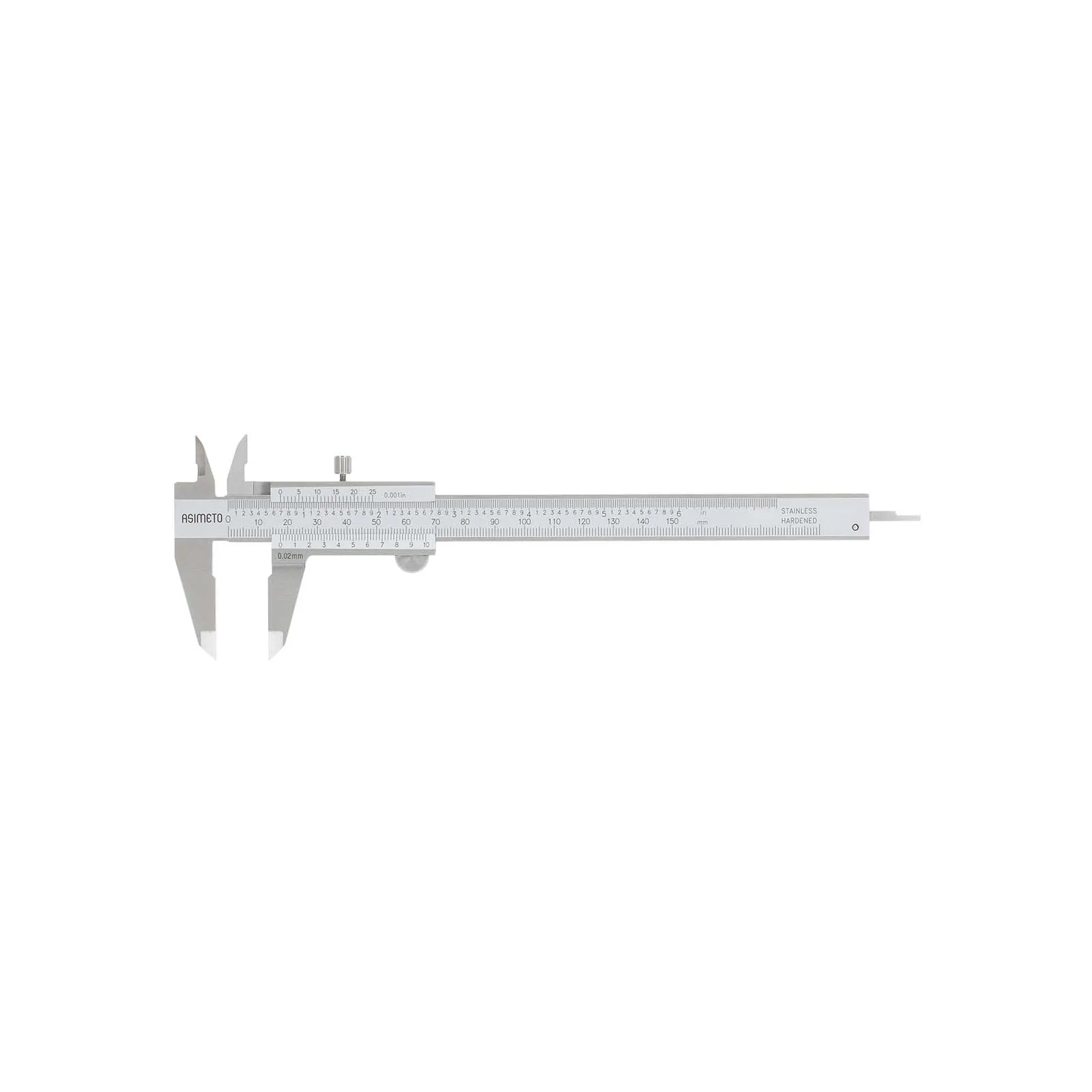 Asimeto Vernier Caliper 0- 200mm 8" 0.02/0.05mm Mono Block Dial Vernier ...