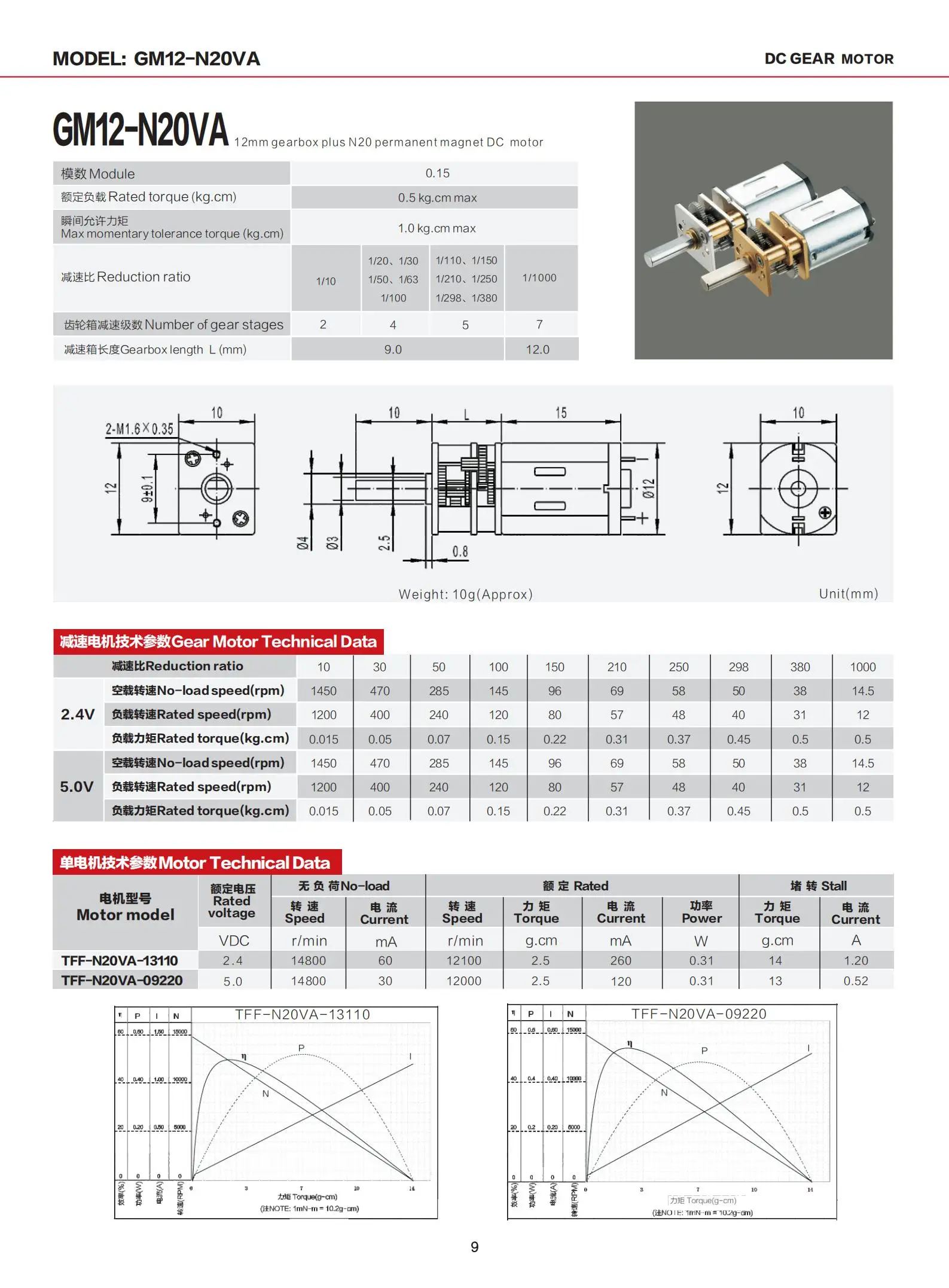 Gear Motor Dc 6v High Torque 1:1000 Gear Box Motor Model Hobby Tt Motor ...