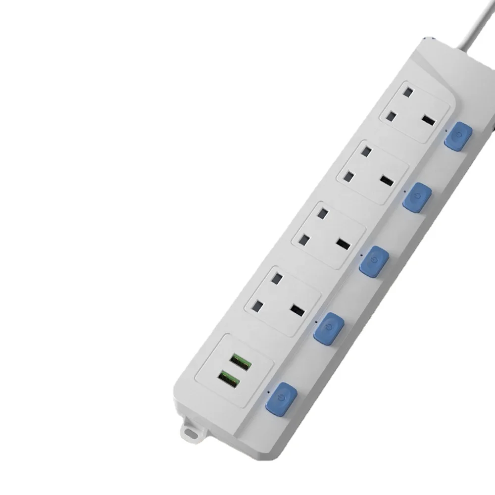 Oswell Universal Multi Plug Sockets 3 Outlet Power Strip Individual ...