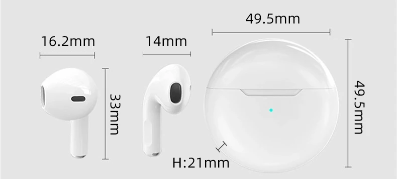 Auriculares Audifonos Gamer Airbuds Tws Pro 6 Earbuds Wireless ...