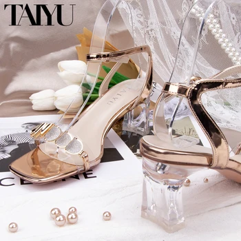 Taiyu Factory High Heel Sandals Women Summer Fashion Buckle Strap ...
