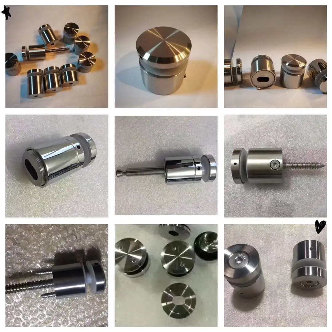 Stainless Steel Standoff Pins Glass Standoff Pins Double Glass Holder ...