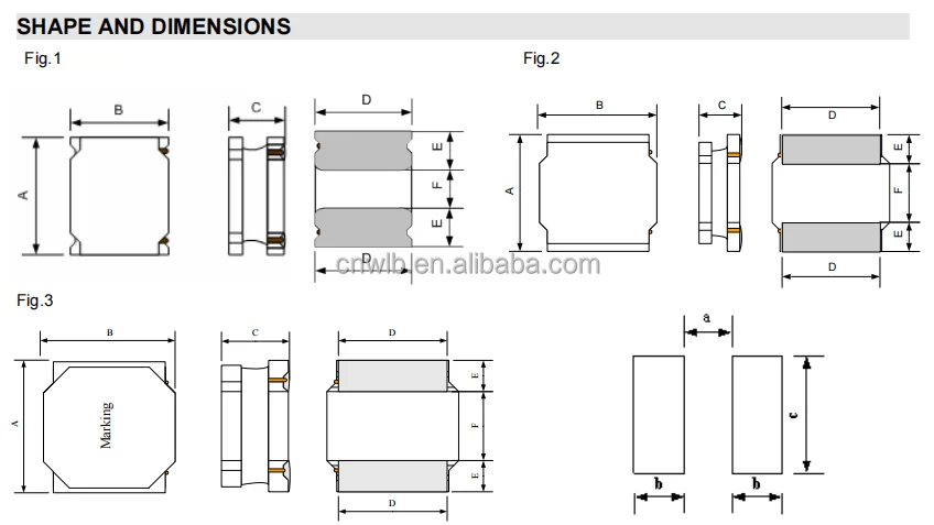 Shielded Magnetic Coil Inductor Smd 5040/4030/3015 Ferrite Core Power ...
