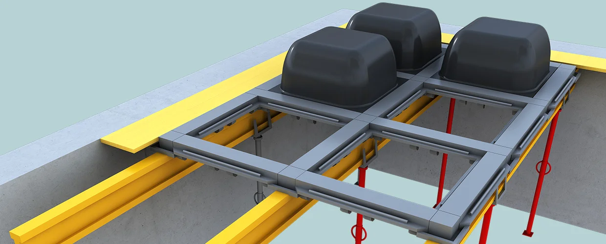 Eco Friendly Construction Ceiling Formwork System Plastic Shutter ...