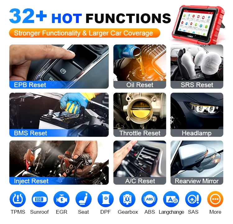 Launch X431 PRO Elite Bidirectional Scan Tool with CANFD DOIP Auto ...