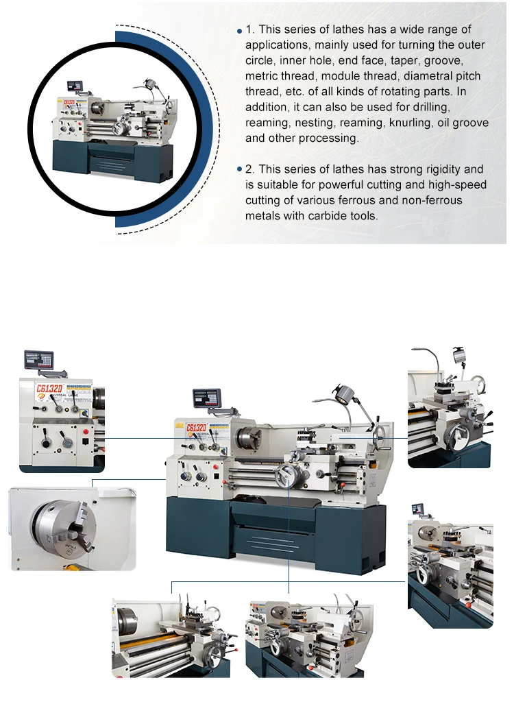 Wholesale Professional C6132d Lathe Machine Model 6132d Metal High ...