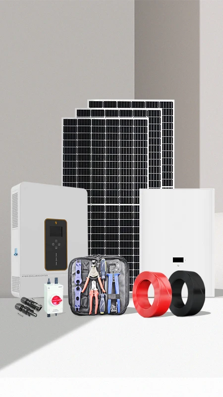 Solar Panel System 3kw 5kw 10kw 15kw 20kw 30kw 400v Growatt Hybrid Off Grid Batterie Complete ...