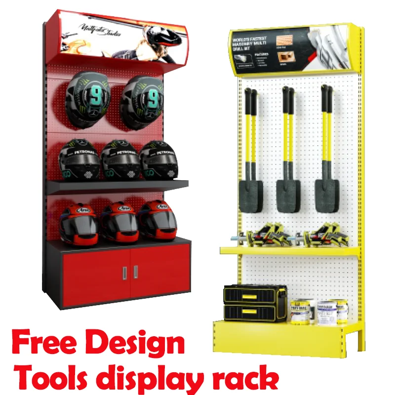 Bevis Customized Metal Layer Tool Display Rack Light Duty Hook Rack For ...