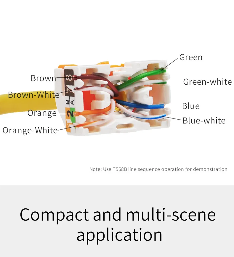 Rj45 CAT5E/CAT6/CAT6A/CAT7 Shielded Modular Female 8 Pin RJ45 network ...