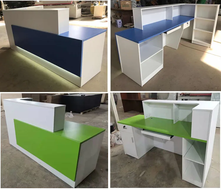 Reception Counter Table Design for Hospital Office Reception