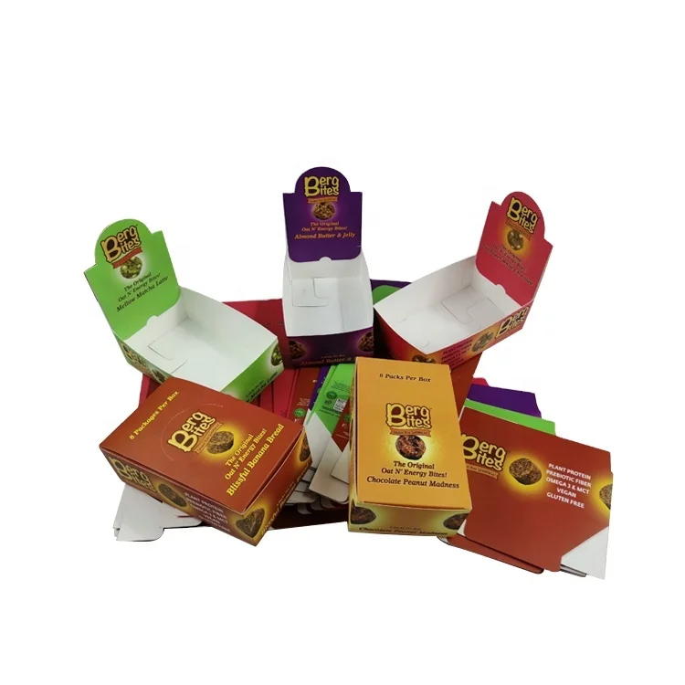 Custom Printed Tuck End Folding Display Box - Luxury Snack Packaging