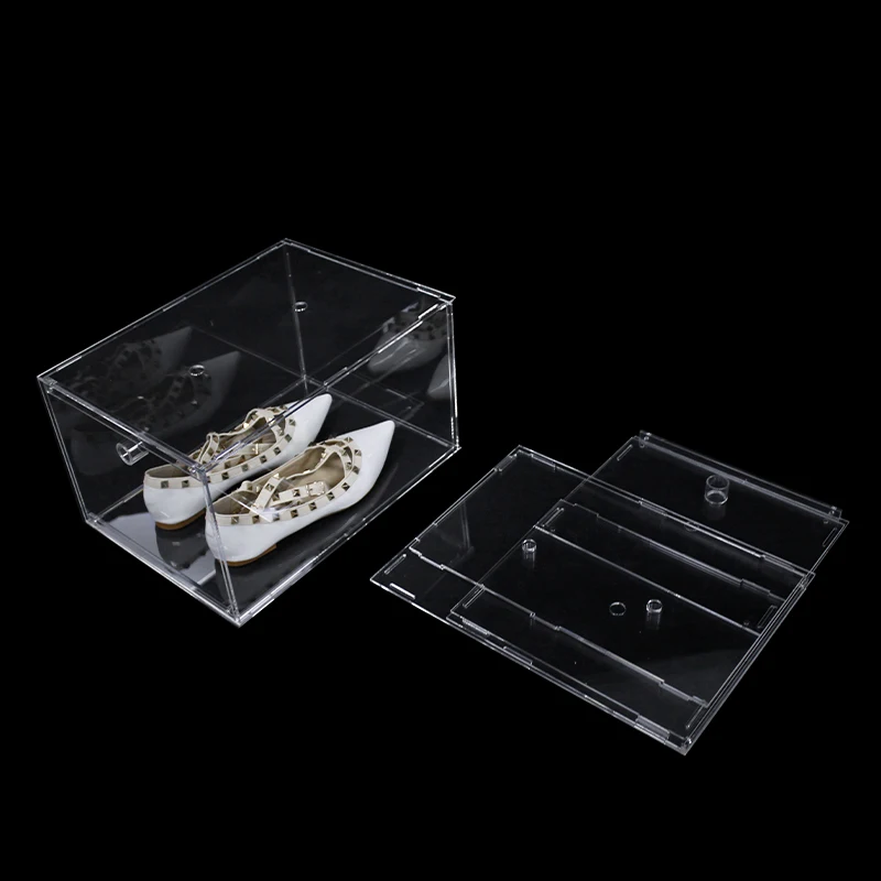 Stackable Clear Acrylic Sneaker Display Boxes - Durable & Eco-friendly