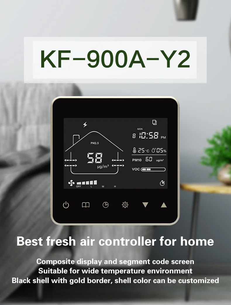 Smart Ventilation Control Real Time Monitoring Voc Pm2.5 Temperature And Humidity Rs485 Modbus ...