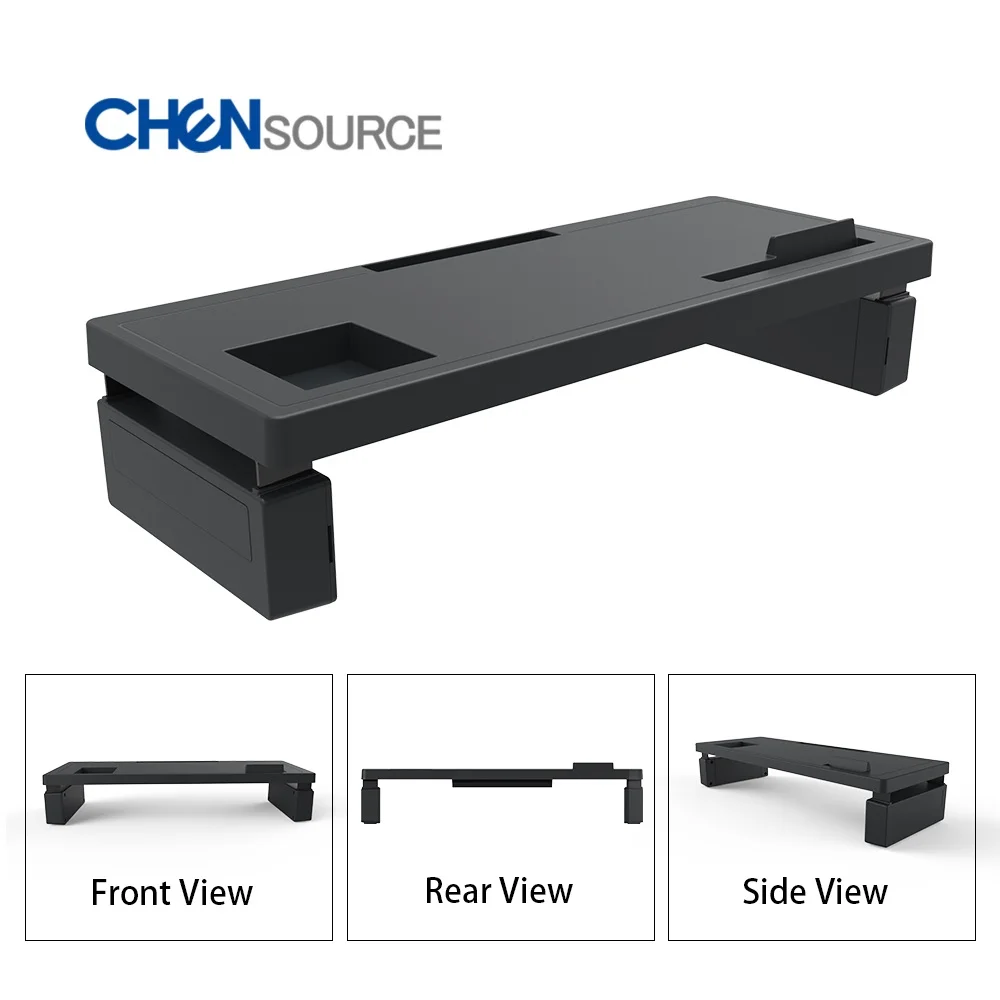 Modern Computer Desktop Organizer Monitor Stand With Adjustable Height ...