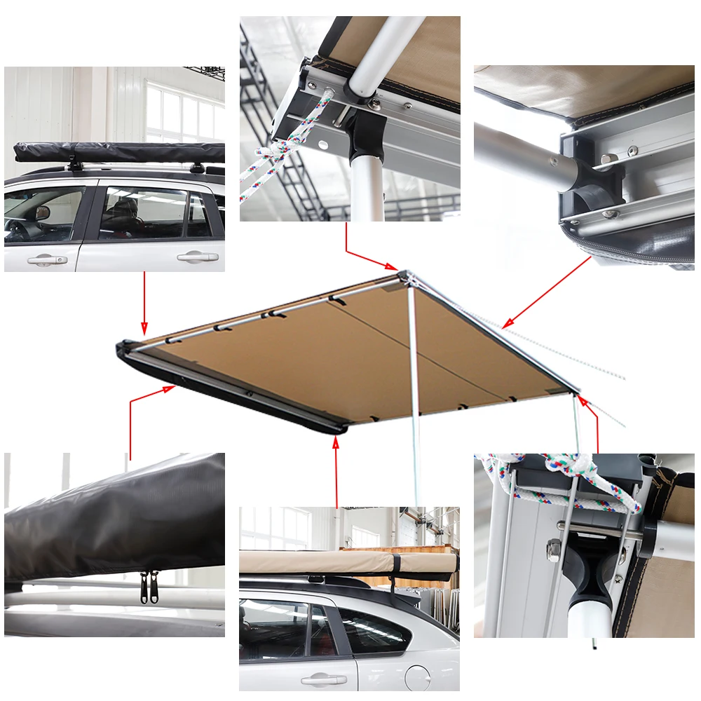 Car Rear 4wd 4x4 Side Awning for Camping - OEM & Custom