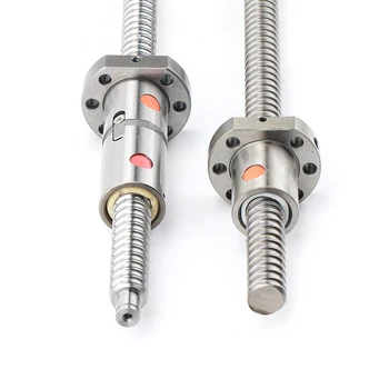 C7 Grade Rolling Ball Screw End Machining Single Nut Double Nut ...