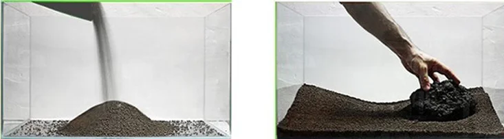 Aquarium Landscaping with Water Grass Mud Fish Tank Substrate