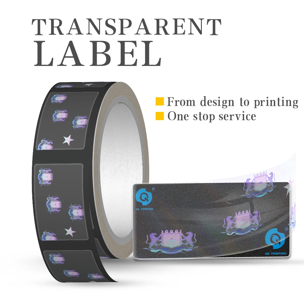 Custom Transparent Id Hologram Overlay Logo Lumineux Label Sticker ...