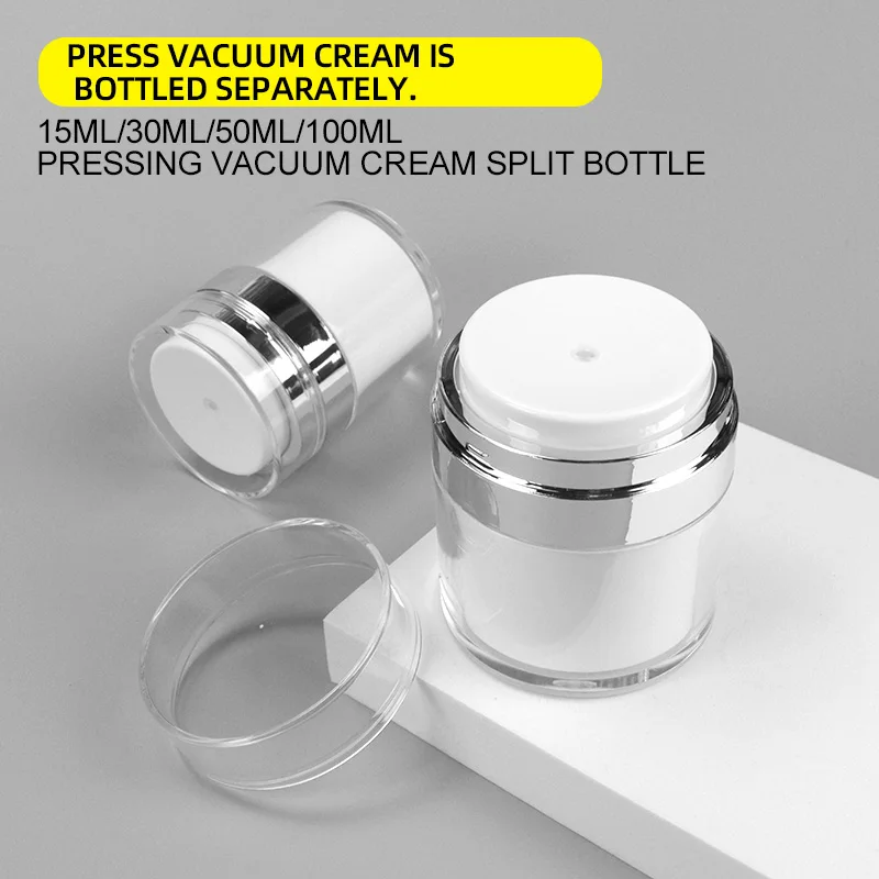 Custom Plastic Pressing Vacuum Cream Split Bottle Jar
