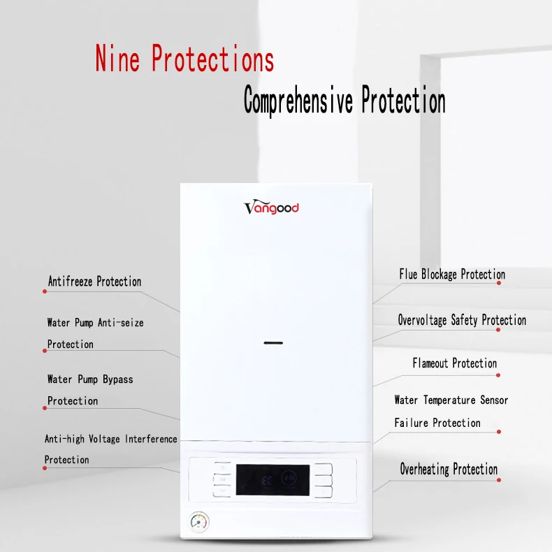 Gezer Combi Boiler Propane Instant Gaz Gas Water Heater