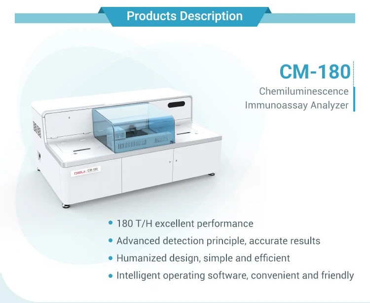 Blood Analyzer Machine Immunoassay Analyzer Dirui Cm-180 - Buy Dirui ...