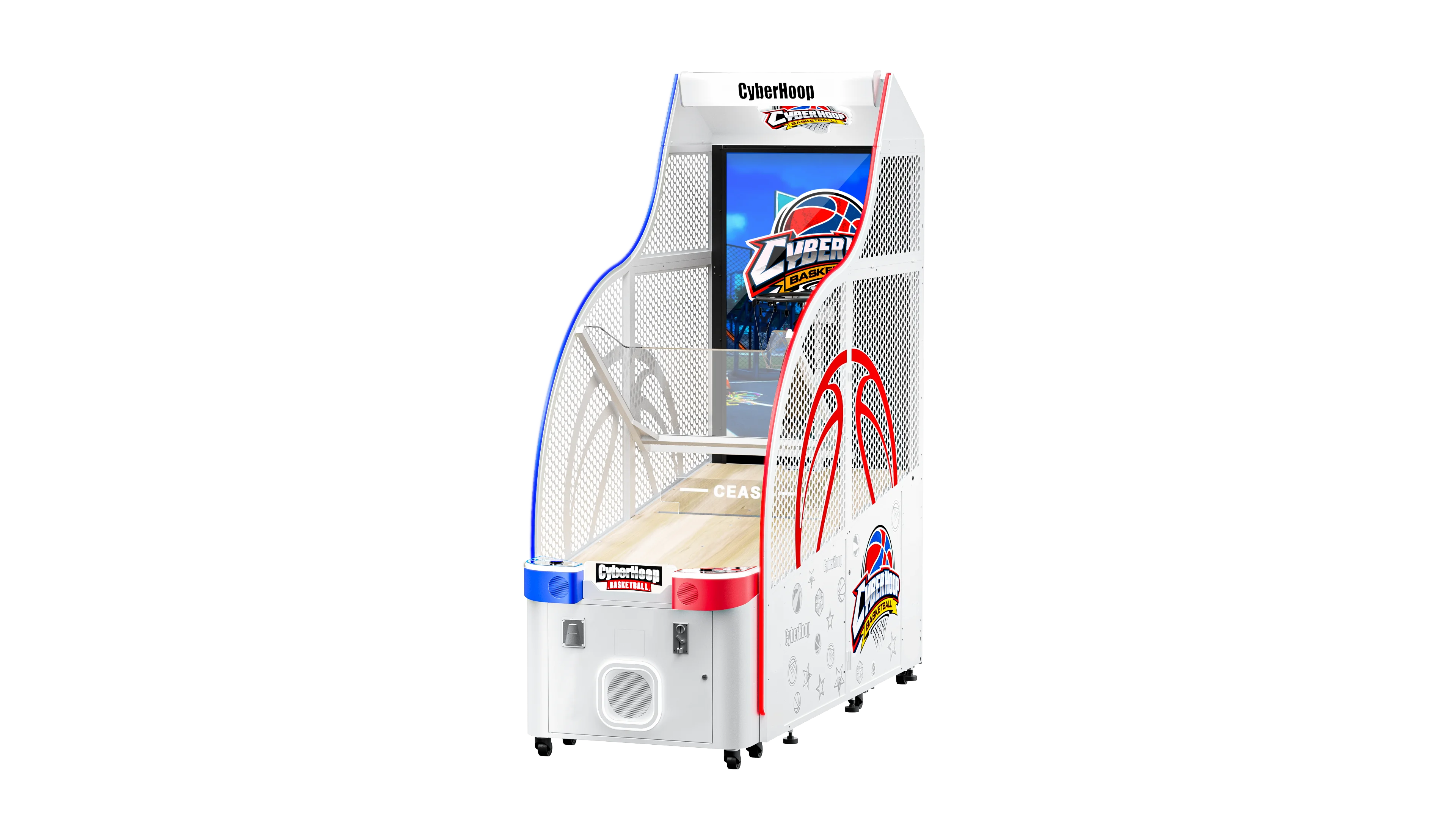 English Language Indoor Arcade Basketball Game Machine with LCD Screen ...