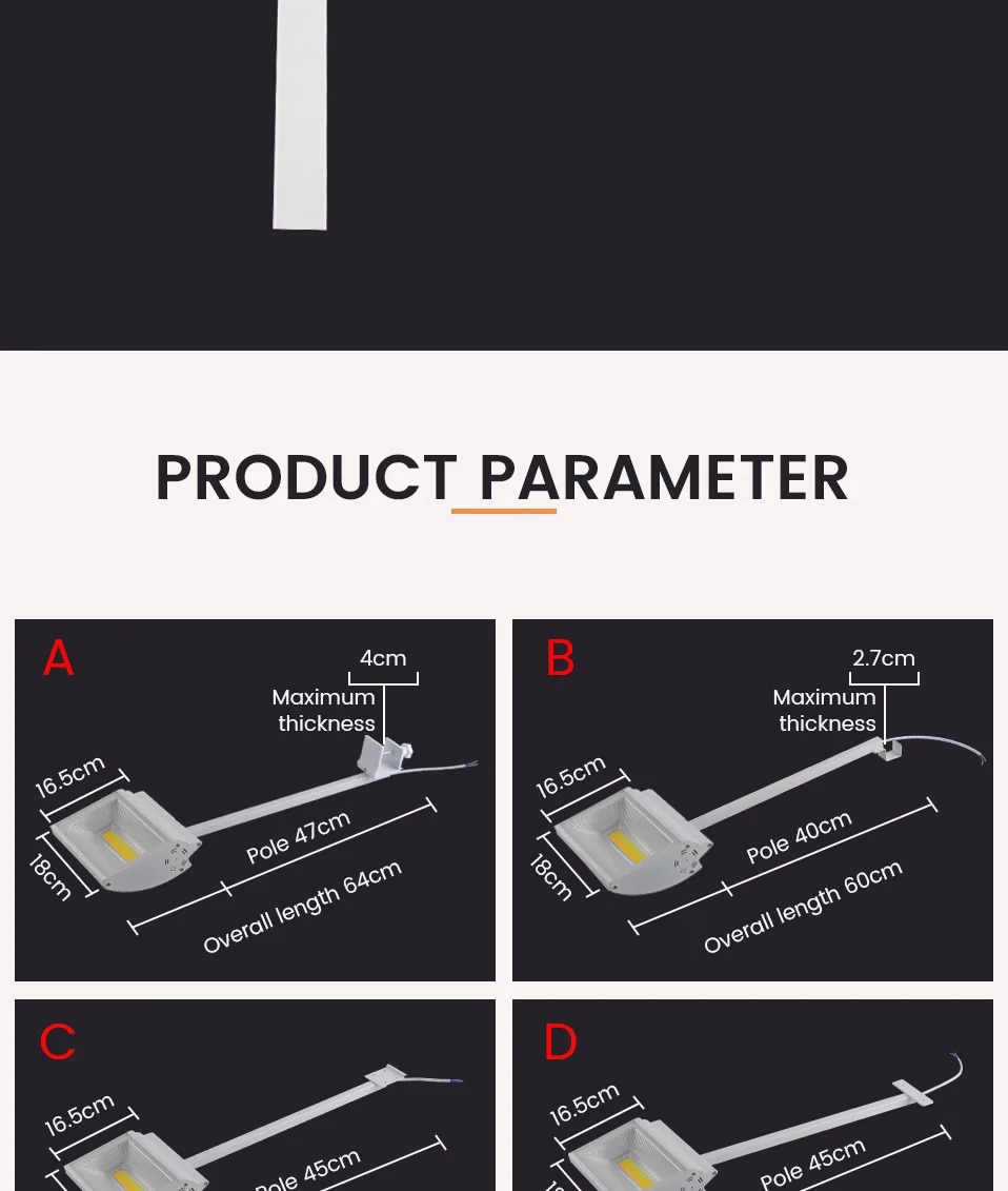 Dimmable Long Arm Spotlights for Exhibition Booths - 20W, 30W, 70W LED ...