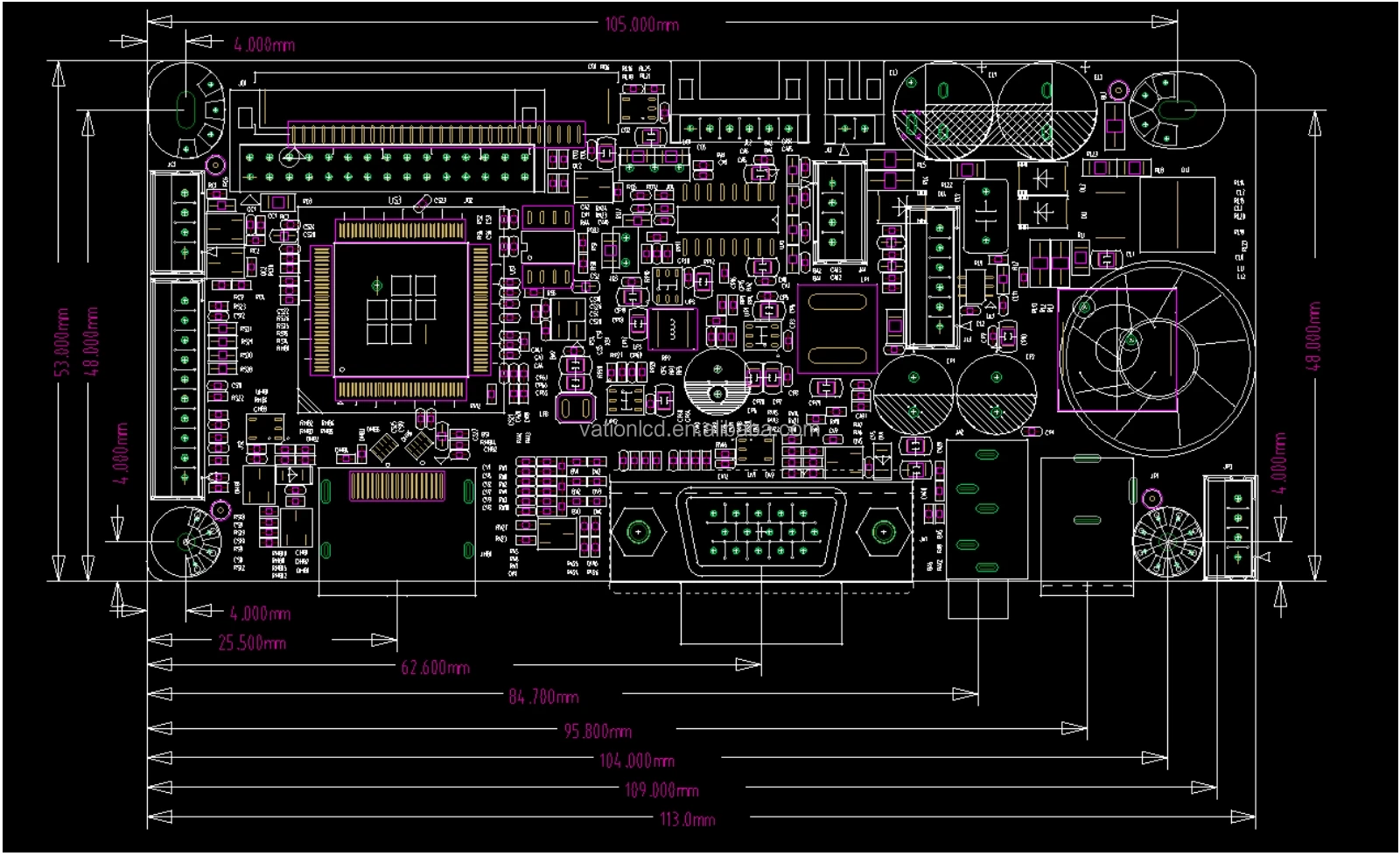 LVDS Panel 1920x1080 120Hz LCD Panel Driver Board, LED Driver ...