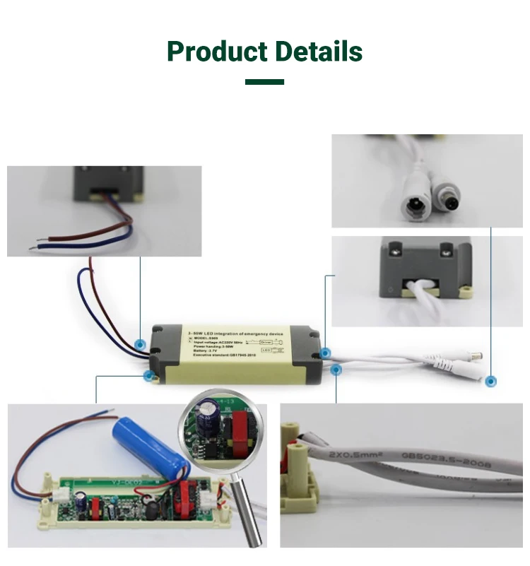 Long Duration Time Led Emergency Light Lithium Charging Battery ...