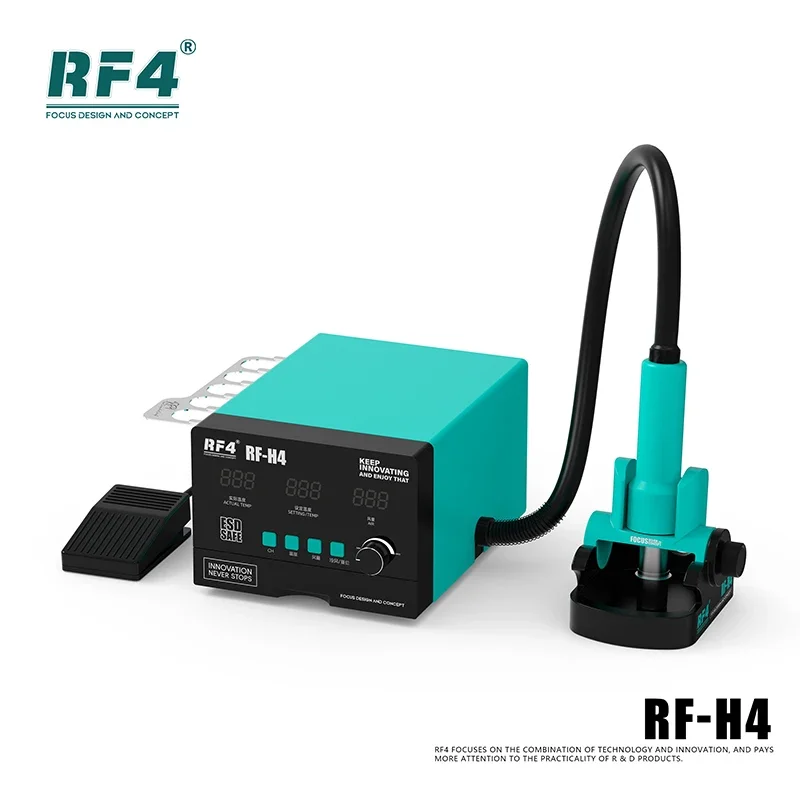 800W/1200W High Power LCD Display RF4 Hot Air Tool for BGA Rework