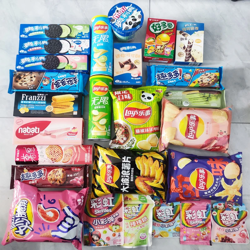 Biscuits, Potato Chips, and Candy Sample Package - 9 Months Shelf Life