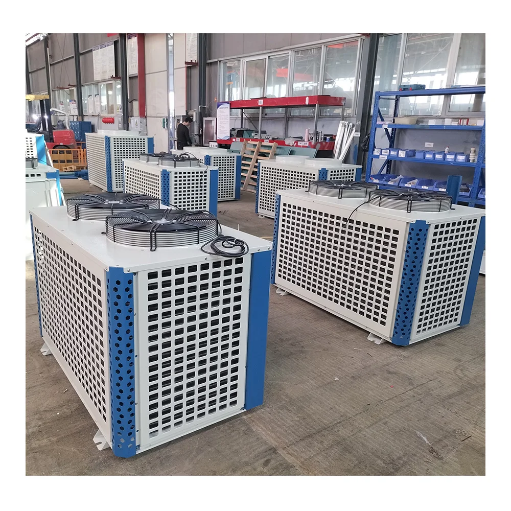 U-shaped Air-cooled Unit Condenser Freezing Room Copeland Scroll ...