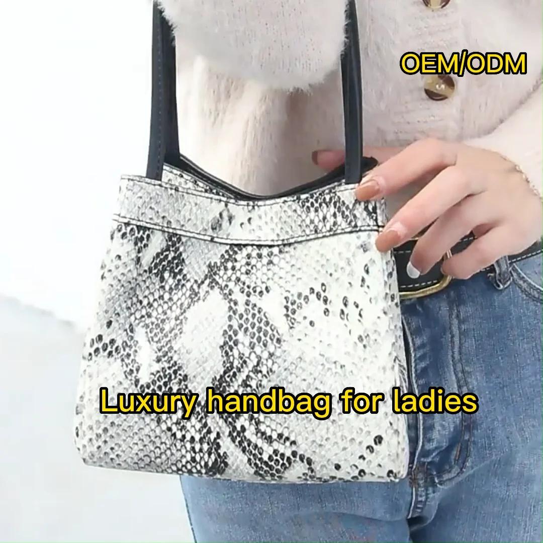 Luxury Snake Print Or Lizard Print Handbag For Women Fashion High ...
