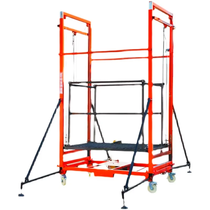 4m 6m Mobile Electric Lifting Ladders/Scaffold Work Platforms for ...