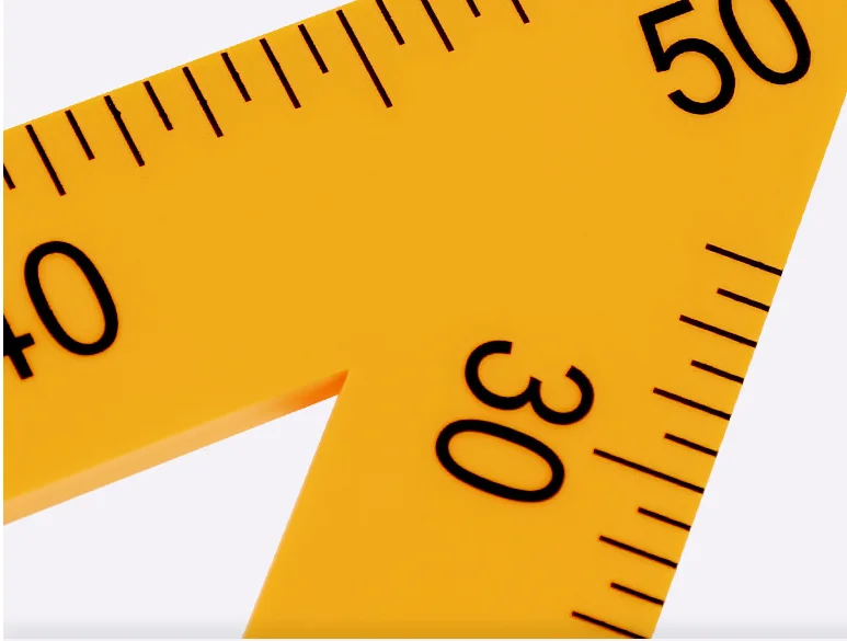 Plastic Teaching Set 1 Teaching Ruler 1 M, 2 Triangle Teaching Ruler,1 ...