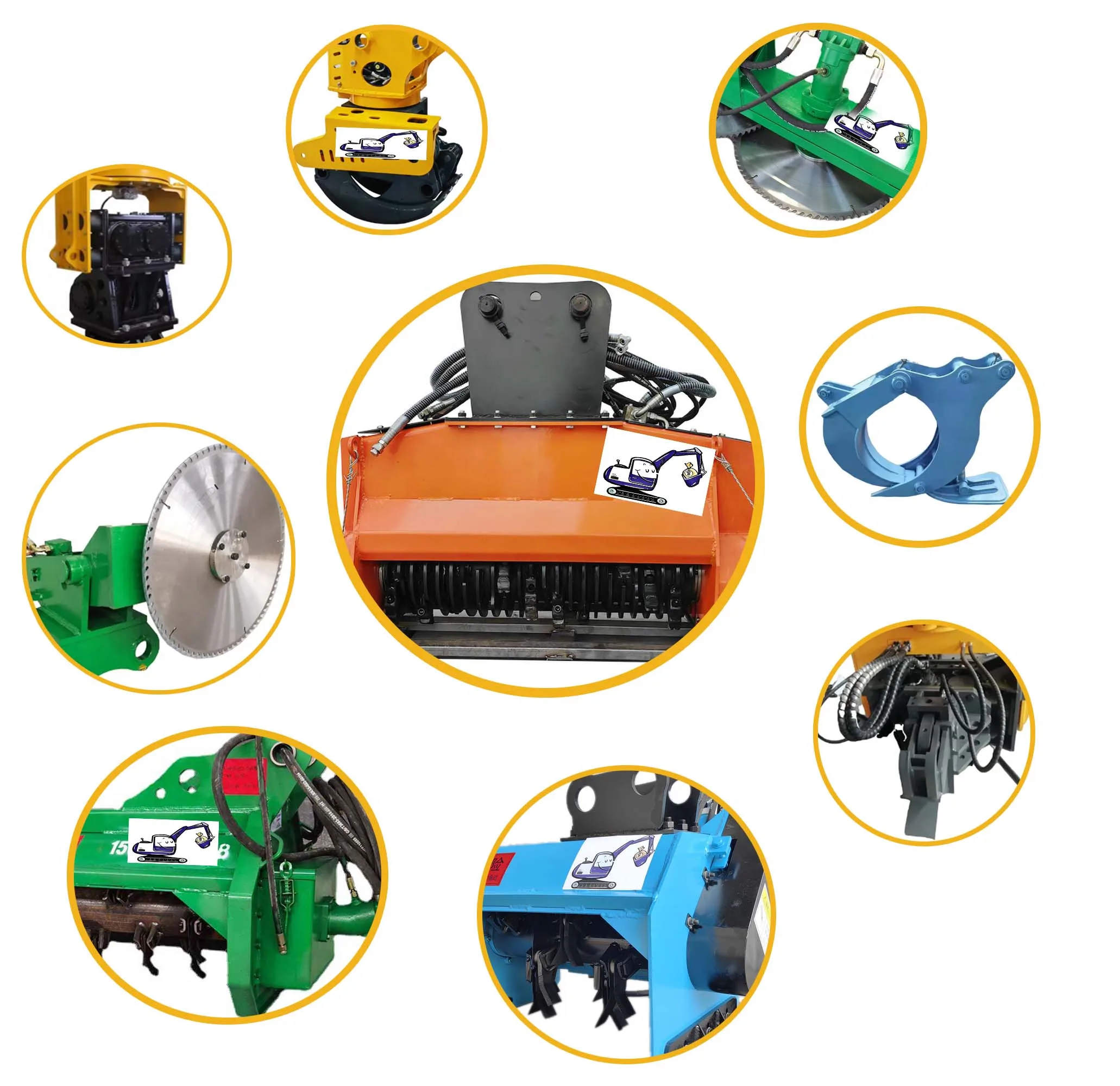 Efficient Excavator Forest Mulcher - Clean & Crush Branches