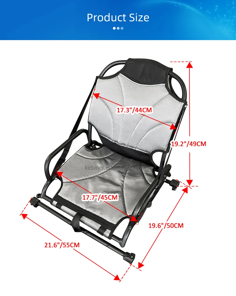 360 Swivel Adjustable Support Portable Foldable Chairs Kayak Seat With ...