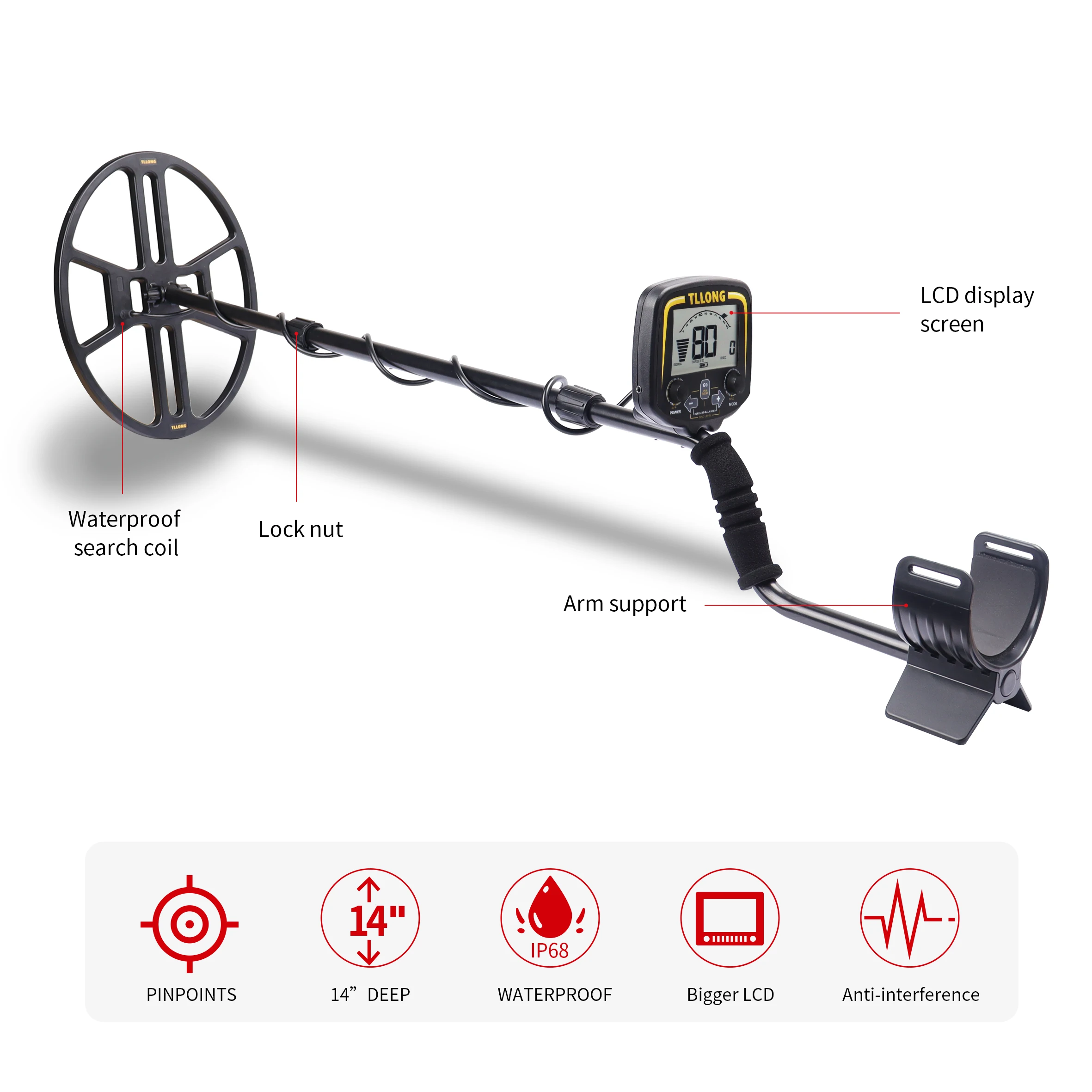 ATX880 Waterproof Metal Detector - Precision Treasure Hunting