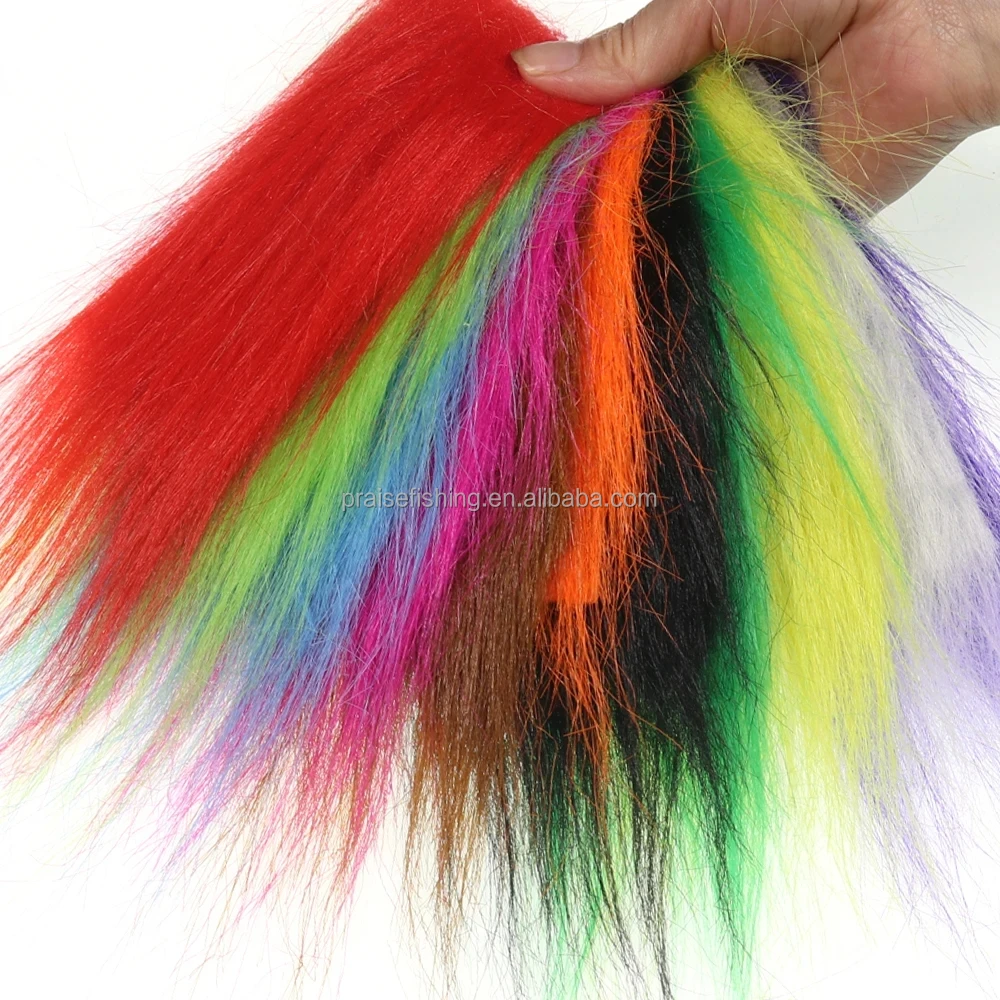 14 COLORS 12X6cm Long Hairy Artificial Hand Craft Fur Synthetic Fiber ...