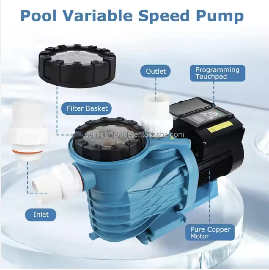 2HP Variable Speed Pool Pump - High Efficiency & Easy Install