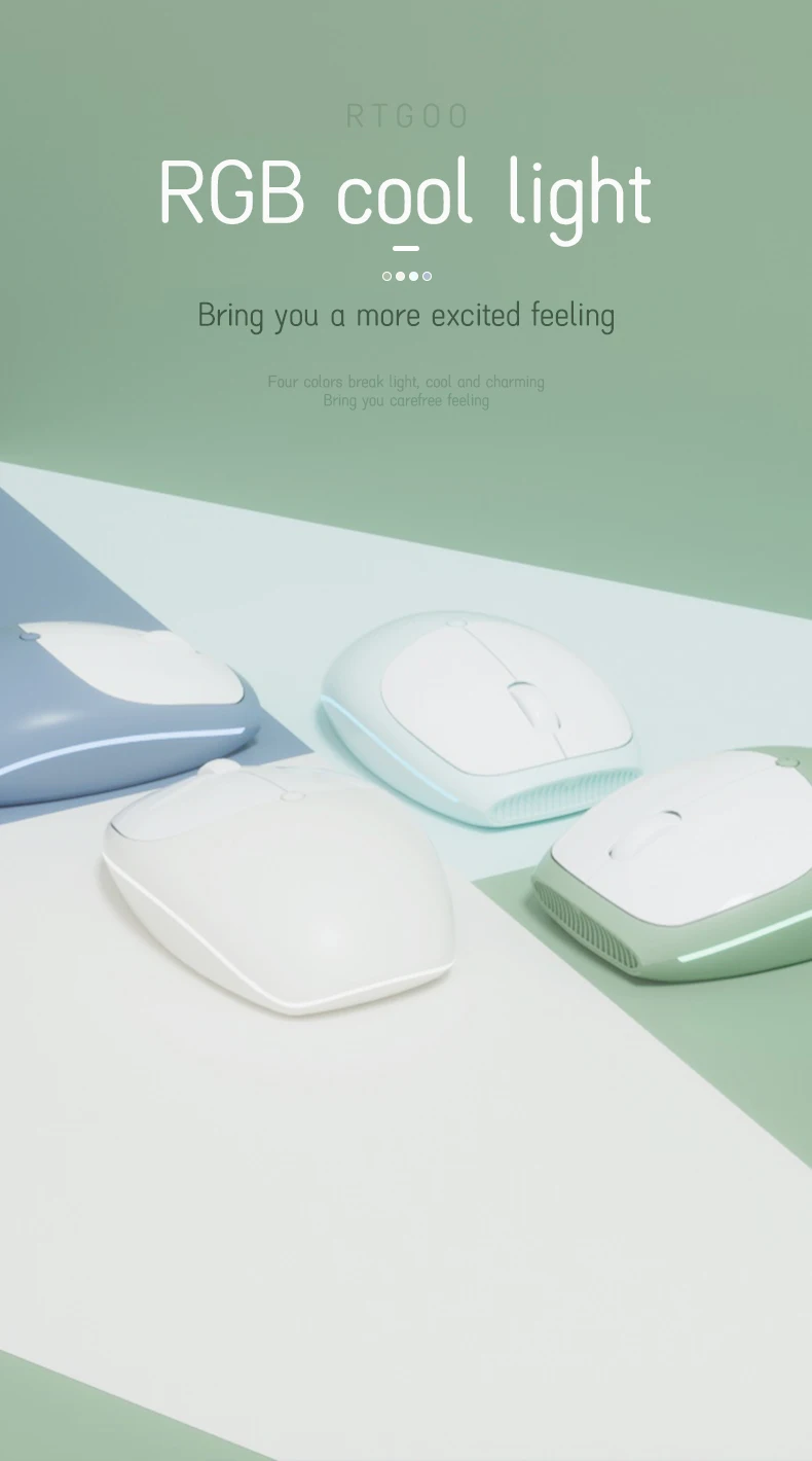 Colorful Beetles Ergonomic Computer Mouse Inalambrico Wireless Mouse ...