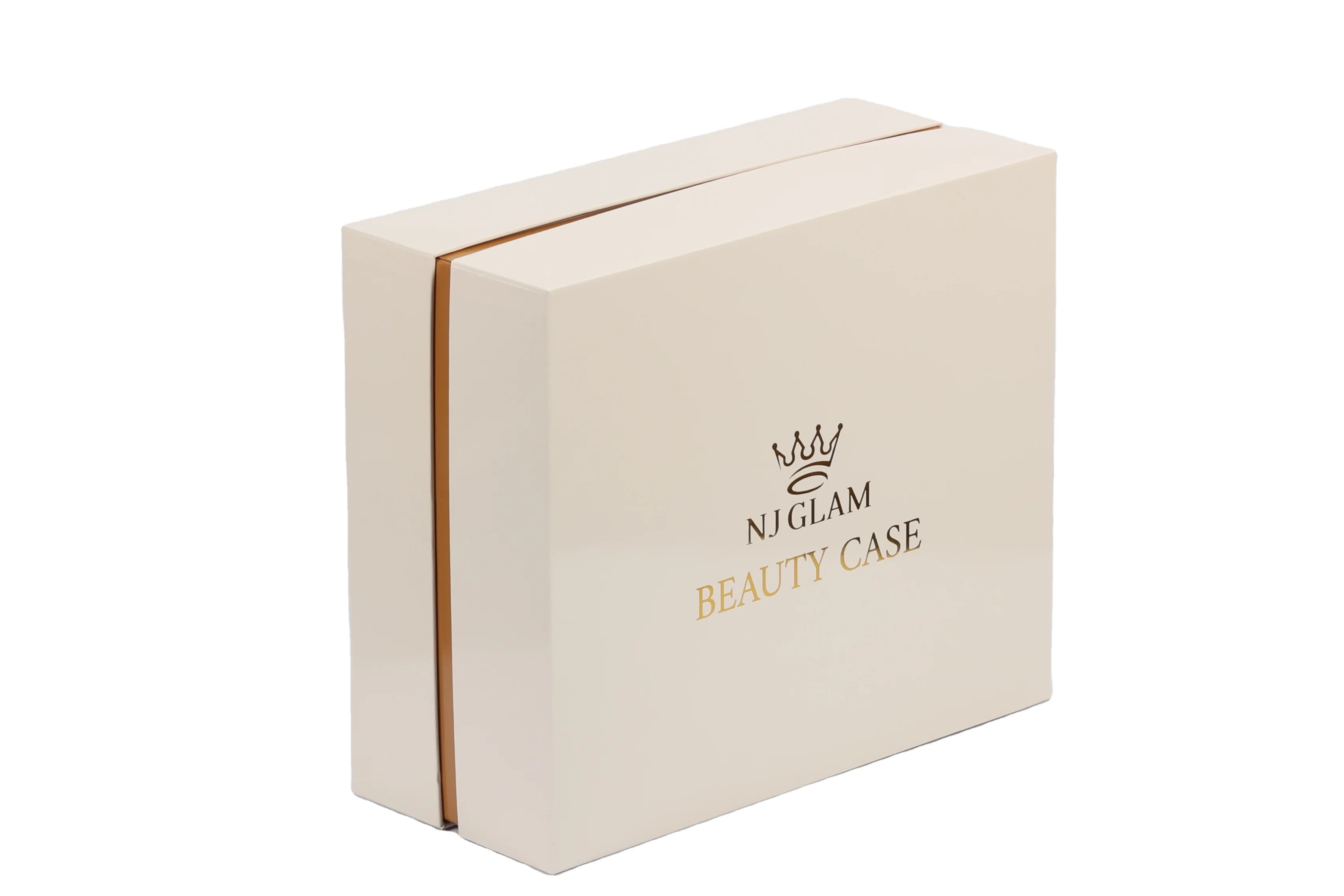 Luxury Gold Foil Cardboard Packaging - Customizable Rigid Boxes